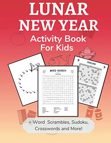 Lunar New Year Activity Book for Kids: Festival Themed Crosswords ...