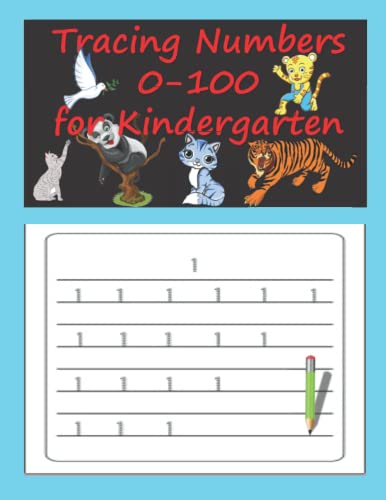 tracing numbers 1-100 for kindergarten: Number Practice Workbook To ...