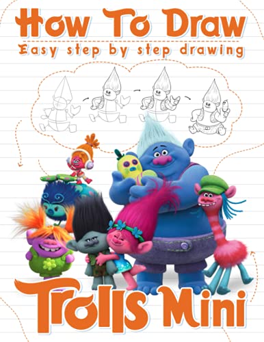 How to Draw Trolls Mini: Drawing And Sketching Characters In Trolls ...