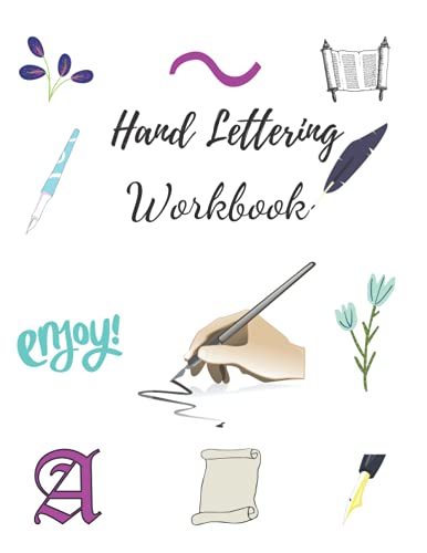 Hand Lettering Workbook: Calligraphy Paper Book for Beginners by Living ...