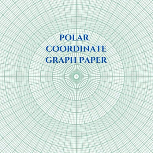 Polar Coordinate Graph Paper notebook: 120 pages 8.5 x 8.5 size book 10 ...