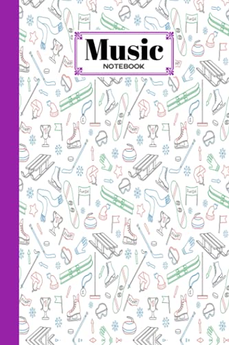 Music Notebook: Curling Music Notebook, Music Writing Notebook | Blank ...