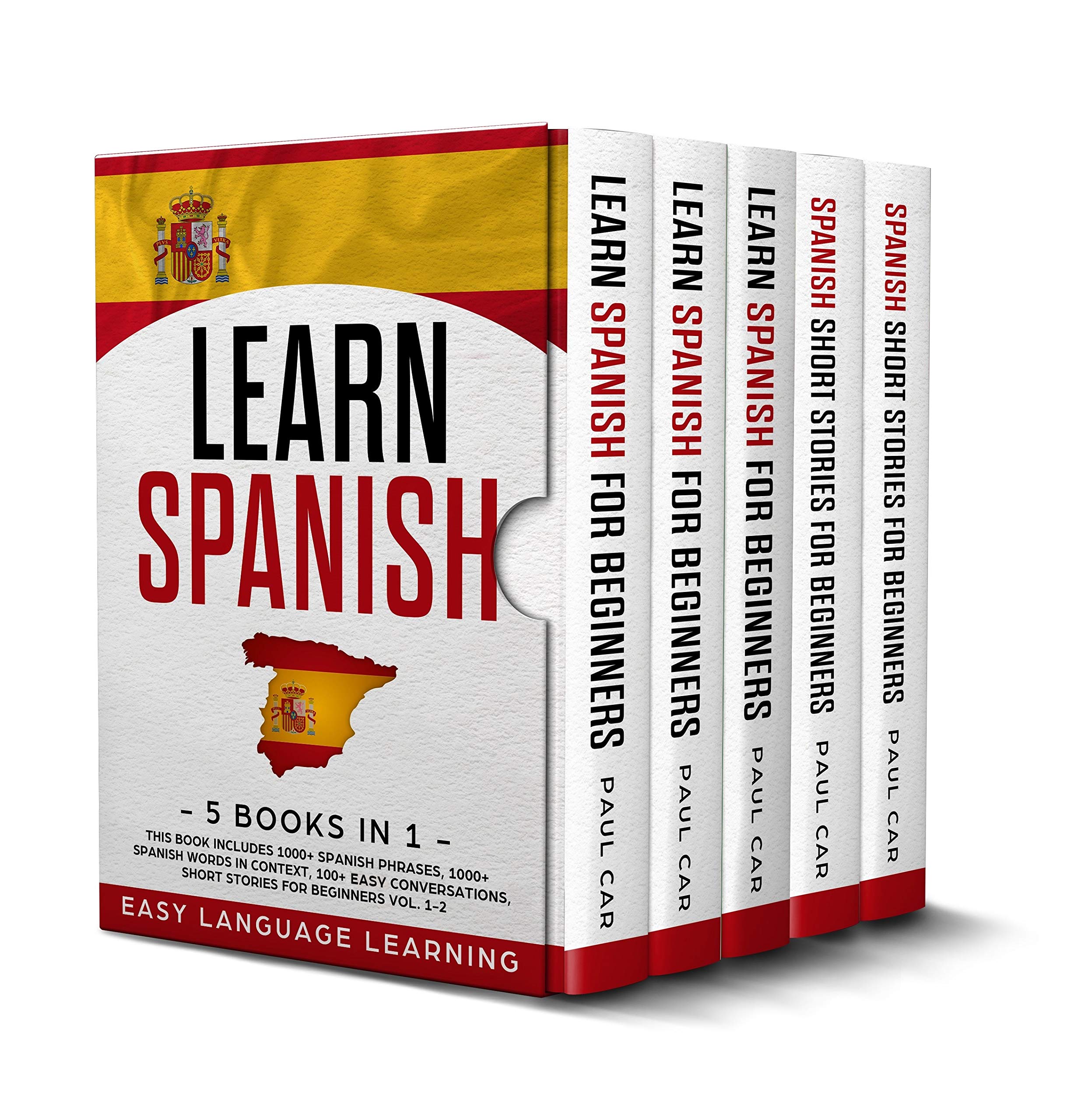 Learn Spanish: 5 Books In 1: This Book Includes 1000+ Spanish Phrases ...