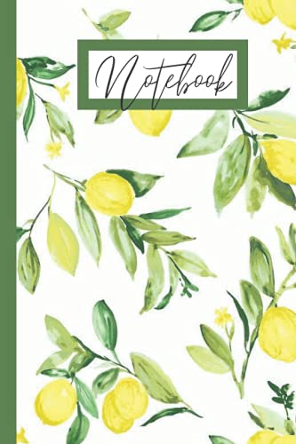 Lemon Notebook: A blank lined notebook; journal; log; ledger; for ...