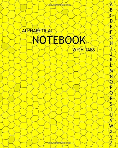 Alphabetical Notebook with Tabs: Blank Lined Journal - Journal ...