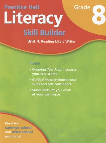 STUDENT WORKBOOK FOR LITERACY SKILL BUILDER GRADE 8 UNIT 4 READING LIKE ...