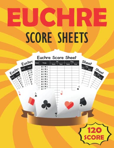 Euchre Score Sheets: Euchre Score Pads, Euchre Score Keepers, Euchre ...