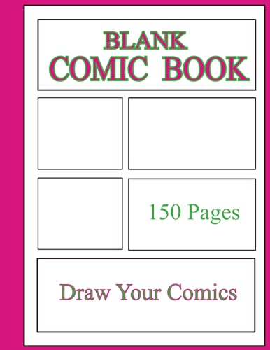 Comic Book Draw: for Girls 5-12 Draw Your Comics a Large 8.5" X 11 ...