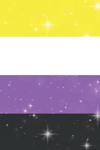 Non Binary Pride Flag Notebook: Journal for Non Binary, Blank Lined Notebook Present for Non ...