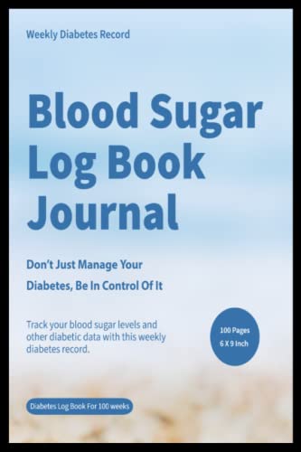 Blood Sugar Log Book Journal Weekly Diabetes Record Diabetes Log blood-sugar-log-book-journal-weekly-diabetes-record-diabetes-log