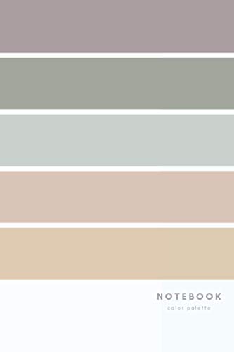 Color Palette Notebook - Classic: 6" x 9" - 100 pages - Blank lined ...