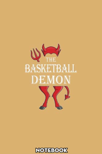Family Matching Group Funny Basketball Demon Notebook: A blank lined ...