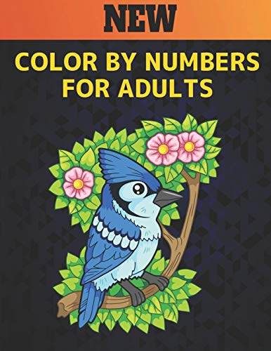 New Color by Numbers for Adults: Coloring Book with 60 Color By Number ...