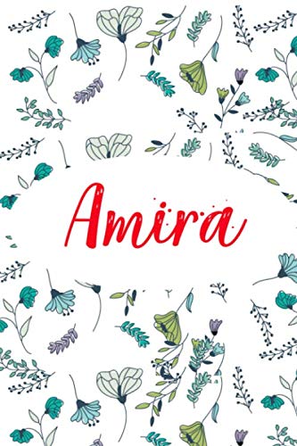 Amira: ⭐ 6x9 Lined notebook Journal | 120 pages | Personalized Gift for ...