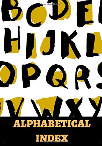 ALPHABETICAL INDEX: 130 pages | Practical | Easy to use | Markers for ...