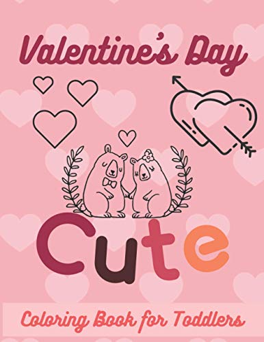 Valentine's Day Cute Coloring Book for Toddlers: Big Interactive ...