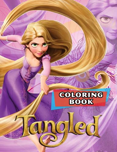 Tangled Coloring Book: A Coloring Book For Kids And Adults, Relax And ...