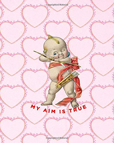 MY AIM IS TRUE: 8x10 college ruled composition book : Valentines Day ...