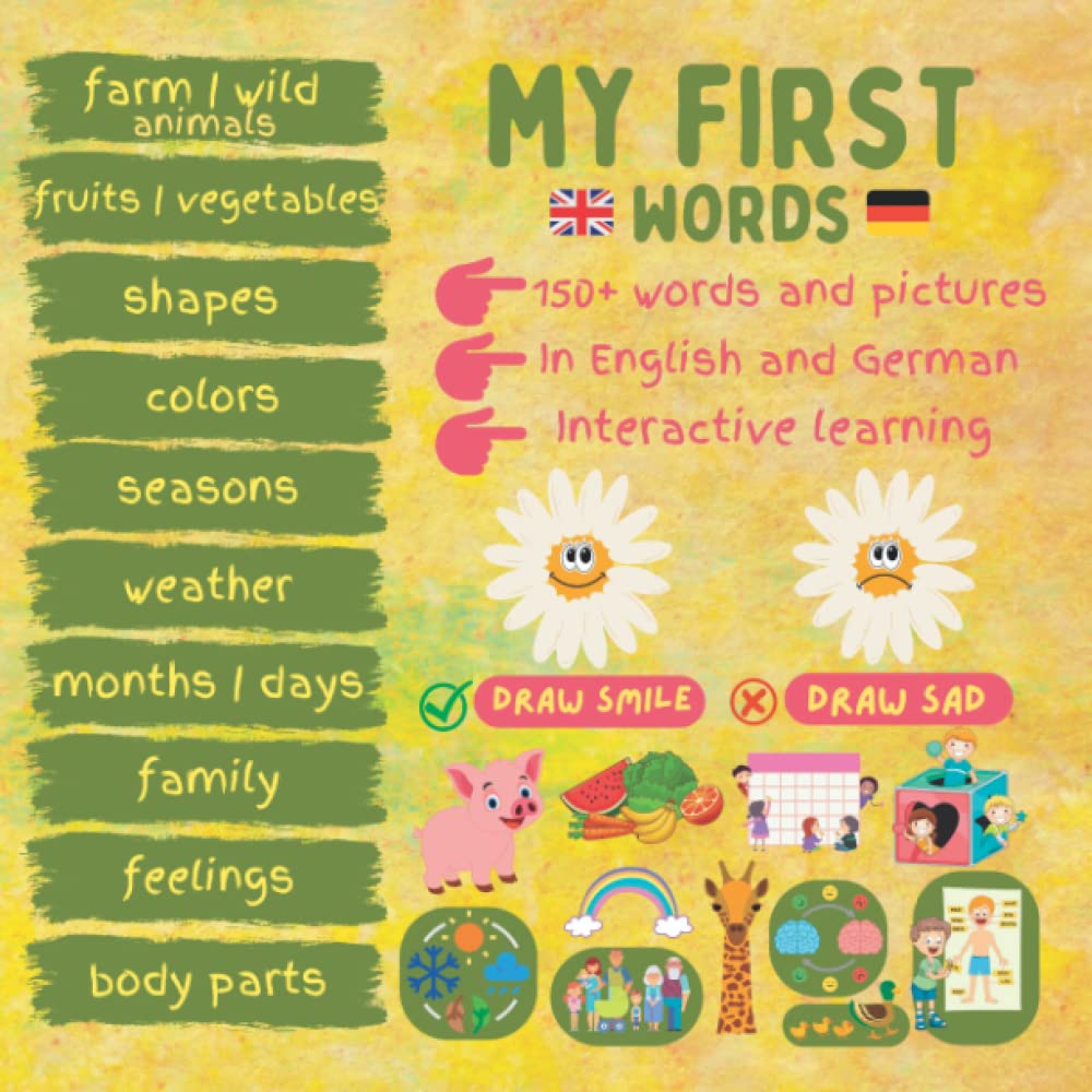 My First Words - English & German | 150 + words & Pictures for ...