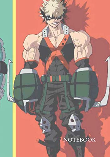 Notebook: My hero academia Deku Izuku Midoriya Katsuki Bakugo Shoto ...