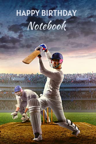 Cricket Journal or Cricket Notebook Birthday Gift with Birthday Card ...