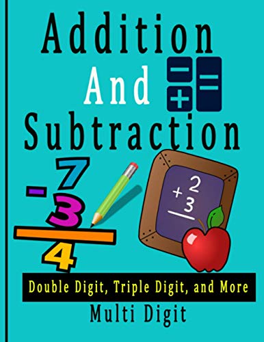 Multi Digit addition and subtraction: Math workbook - addition and ...