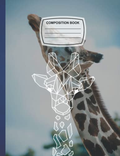 Composition Notebook: Reaching giraffe 1 Wide Ruled Paper Notebook ...