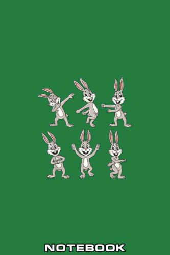 Dancing Rabbits Easter Dance Challenge Boys Girls Kids Notebook: Easter ...