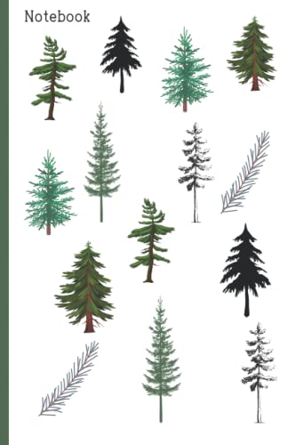 Notebook: Green Tree Journal/Notebook - 6" X 9" Dimensions - 120 Lined ...