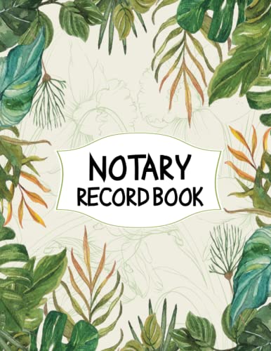 Notary Record Book: Notary Journa Official Log Book To Record Notarial ...