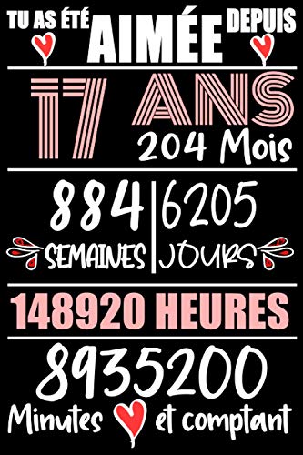 Tu As Été Aimée Depuis 17 Ans: Cadeau d'anniversaire pour les 17 Ans ...