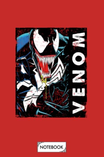 Venom Comic Zoom Superheroes Notebook: Diary, 6x9 120 Pages, Journal ...