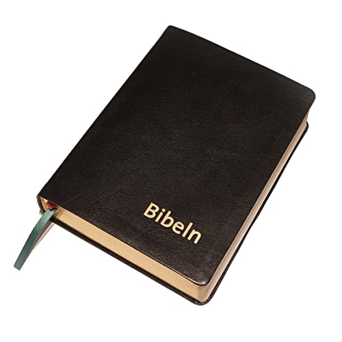Swedish Bible Black Leather Bound with Golden Edges / Bibeln svart ...
