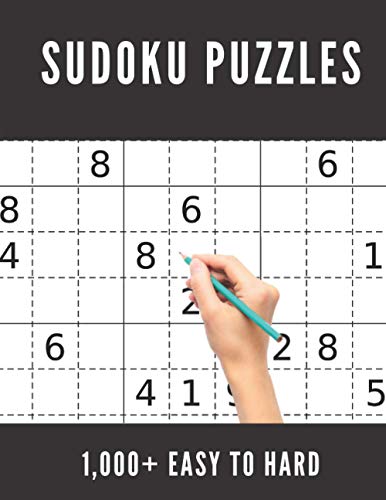 1,000+ Sudoku Puzzles Easy to Hard: Sudoku Puzzle Book for Adults, Easy ...