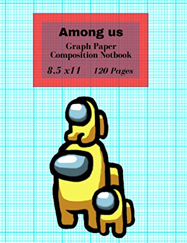 Among us graph paper Composition Notebook: Best Grid Composition ...