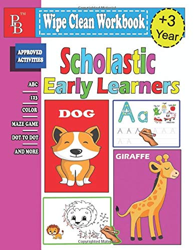Wipe Clean Workbook Scholastic Early Learners for 3 year old: Big ...