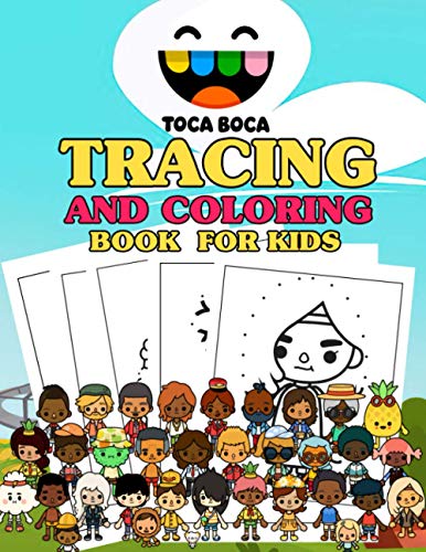 Toca Boca Tracing And Coloring Book For Kids: A Stunning Tracing And ...