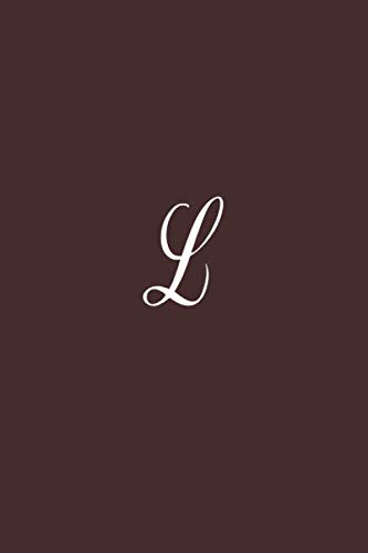 L: Letter L paperback from initial monogram. It is an excellent ...