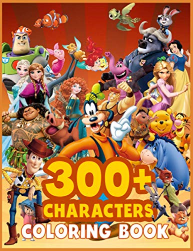 300+ Characters Coloring Book: Jumbo Coloring Books For Kids With ...