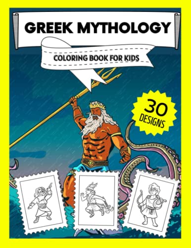 Greek Mythology Coloring Book For Kids: for Children Who Love ...