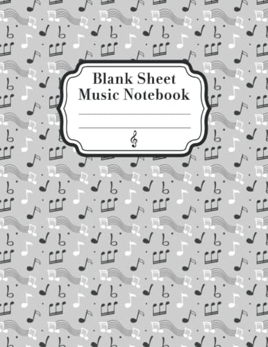 Blank Sheet Music Notebook: Blank Sheet Music Notebook - Vol 87 by ...