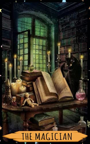 The Magician: Cat Tarot Card, Divination Notebook, Magic Reading ...