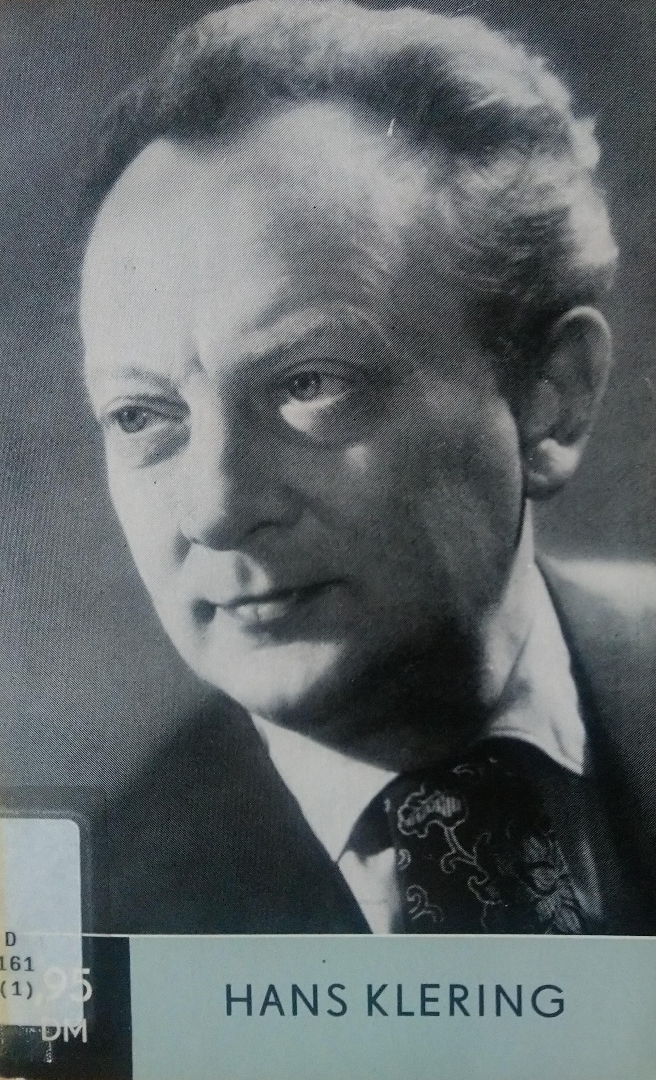 Hans Klering by Helmuth Pelzer | Goodreads