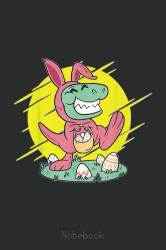 Happy Easter Spring Holliday Easter Bunny Dinosaur Notebook: Cute ...