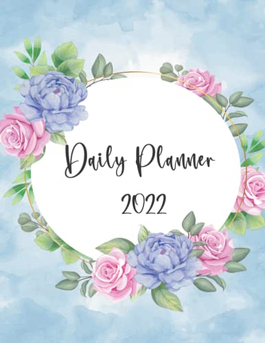 Daily Planner 2022: 2022 Daily Planner One Page per Day 8.5 x 11 Large ...