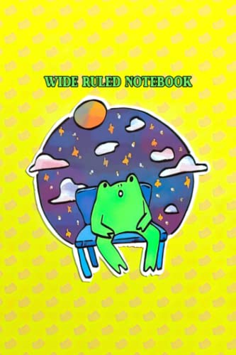 Wide Ruled Notebook: The Modern A Colouring Lonely Reminder Loner ...