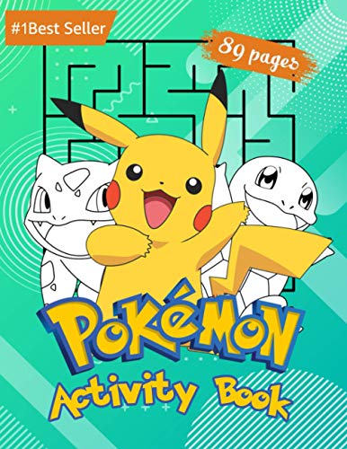 Pokemon Activity Book: For Kids Amazing Educational Jumbo Workbook for ...