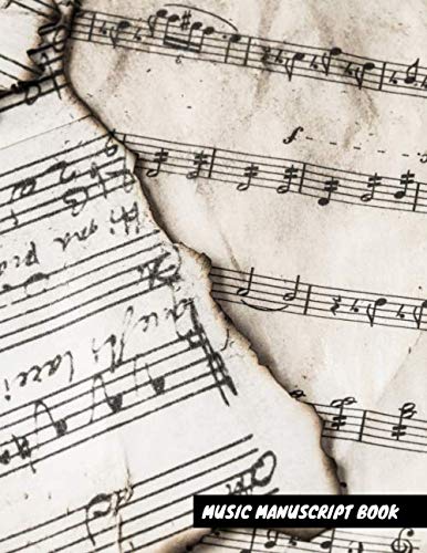 Music Manuscript Book: Notebook | Journal | Blank Sheet | Composition ...