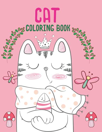 Cat Coloring Book: Cute Cats Coloring for kids for Children Who Love ...