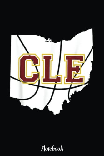 CLE Cleveland Ohio Basketball Notebook: Basketball Themed Blank Lined ...